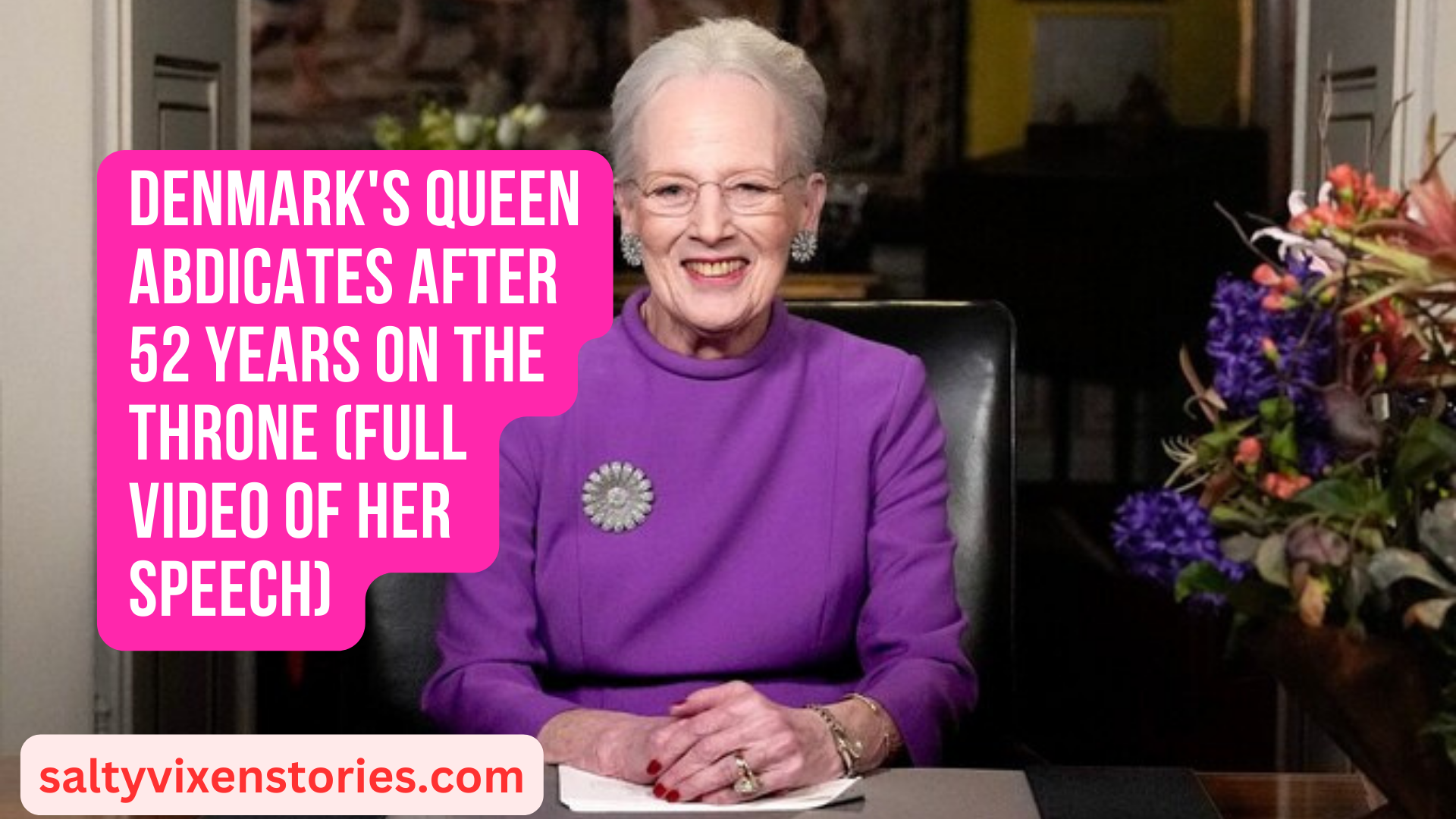 Denmarks Queen Abdicates After 52 Years On The Throne Full Video Of