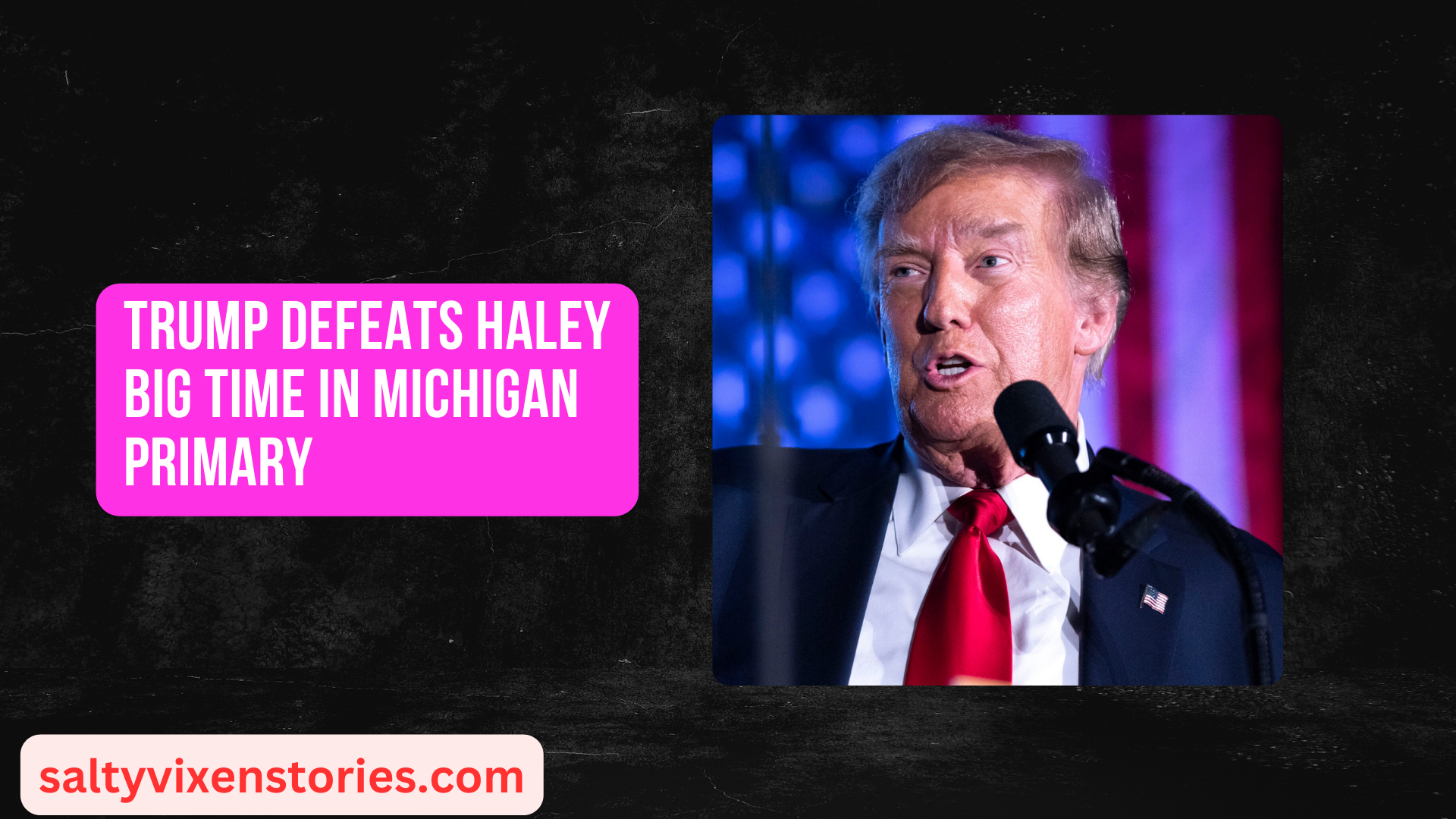 Trump Defeats Haley Big Time In Michigan Primary - Salty Vixen ...