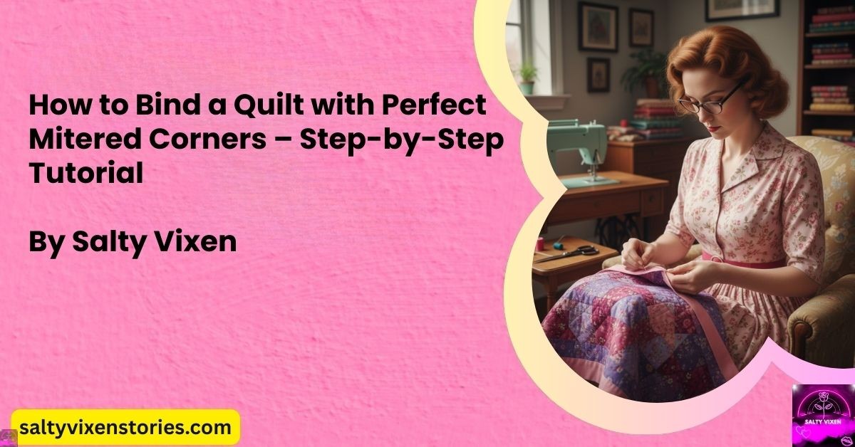 How to Bind a Quilt with Perfect Mitered Corners – Step-by-Step Tutorial