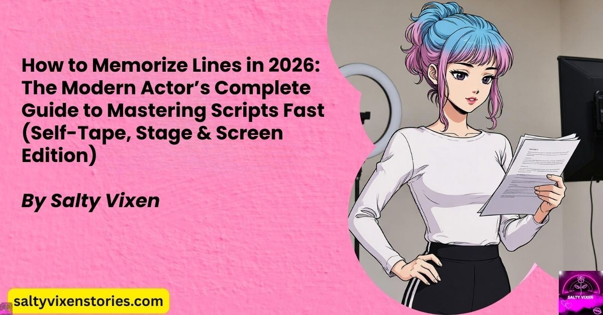 How to Memorize Lines in 2026: The Modern Actor’s Complete Guide to ...