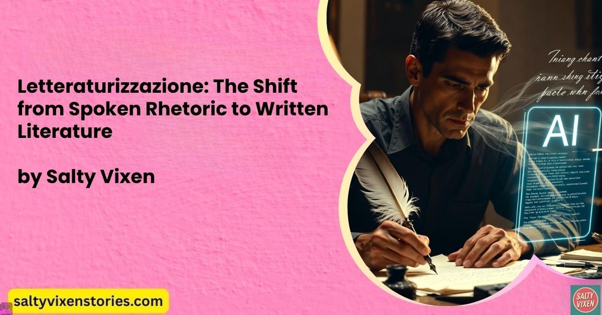 Letteraturizzazione: The Shift from Spoken Rhetoric to Written ...