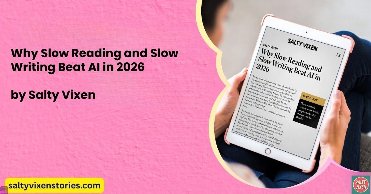 Why Slow Reading and Slow Writing Beat AI in 2026 - Salty Vixen ...